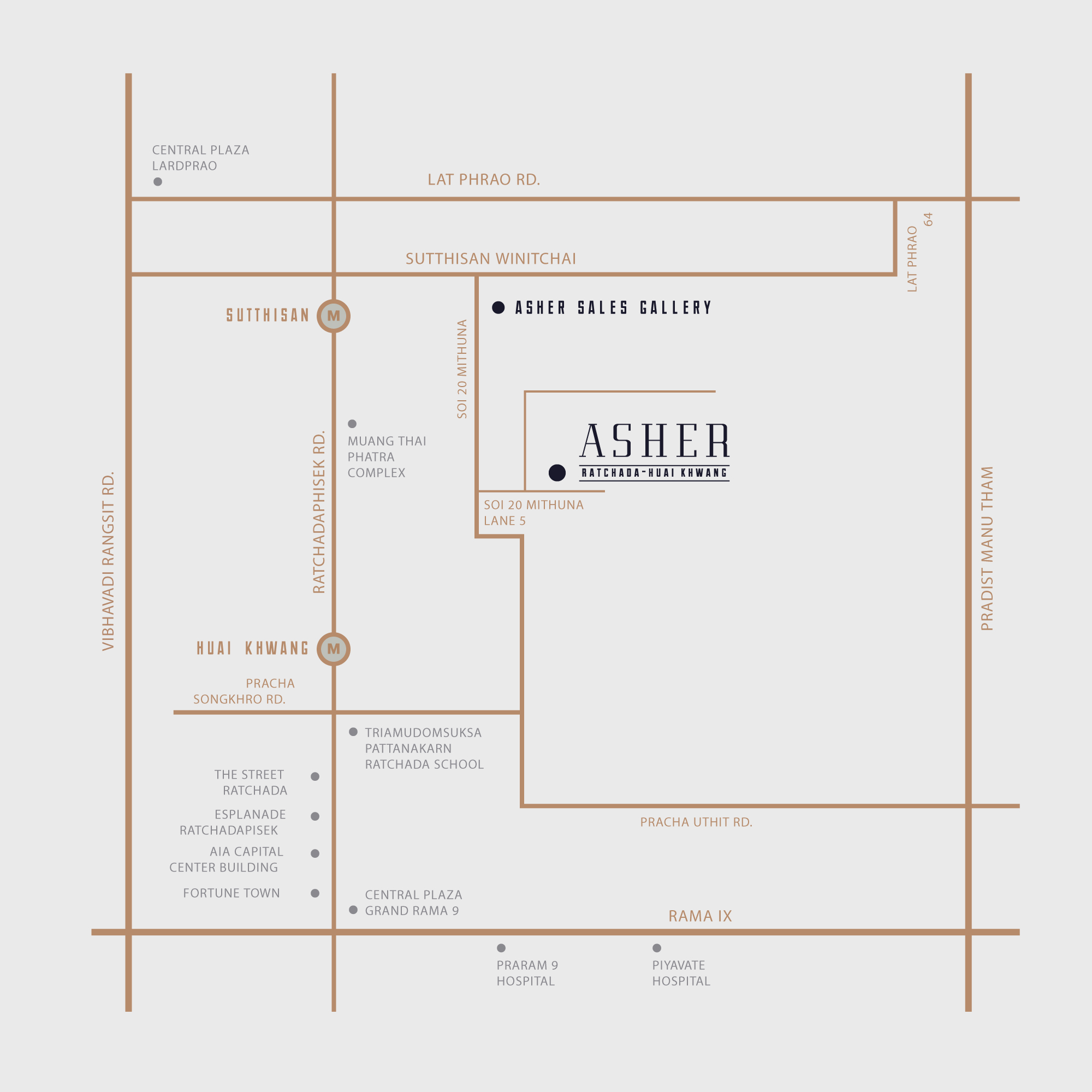 ASHER รัชดา-ห้วยขวาง คอนโด Low Rise 8 ชั้น ในซอย 20 มิถุนา ใกล้ MRT ...
