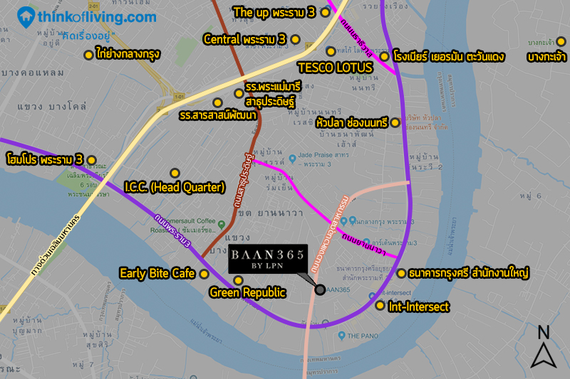 BAAN 365 พระราม 3 บ้านเดี่ยว 3 ชั้น และทาวน์โฮม 4 ชั้นครึ่ง บนถนนวงแหวน ...