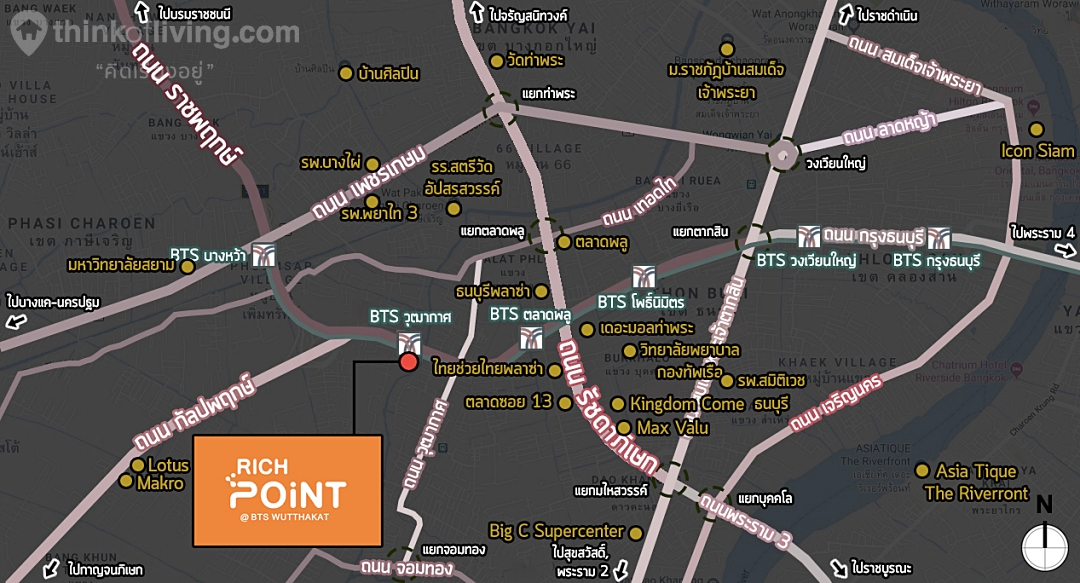 Rich Point @BTS วุฒากาศ คอนโด High Rise บนถนนราชพฤกษ์ ติด BTS วุฒากาศ 0 ...