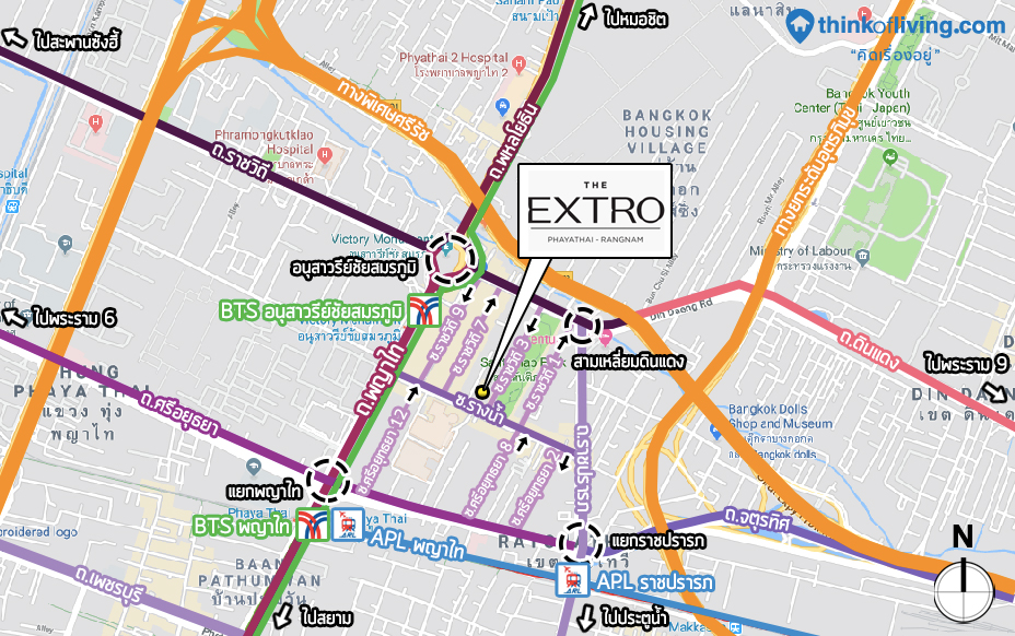 The EXTRO พญาไท-รางน้ำ คอนโด High Rise ระดับ Super Luxury ในซอยรางน้ำ ...