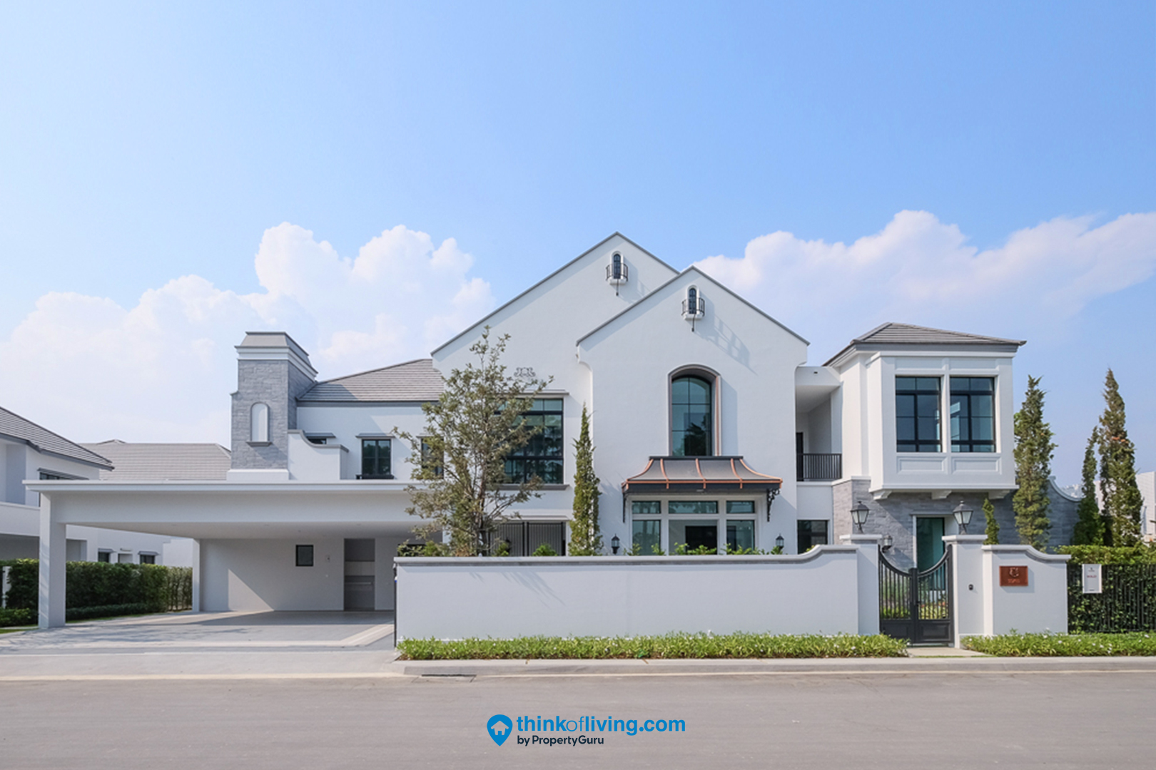 NANTAWAN ปิ่นเกล้า-กาญจนา บ้านเดี่ยวหรู French Eclectic Series บนถนนบรมราชชนนี ใกล้ทางด่วน จาก ...